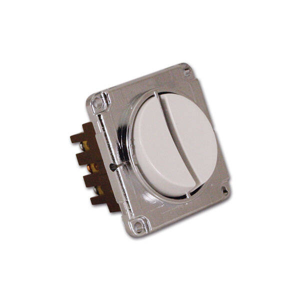 Q10 double switch - white and chrome